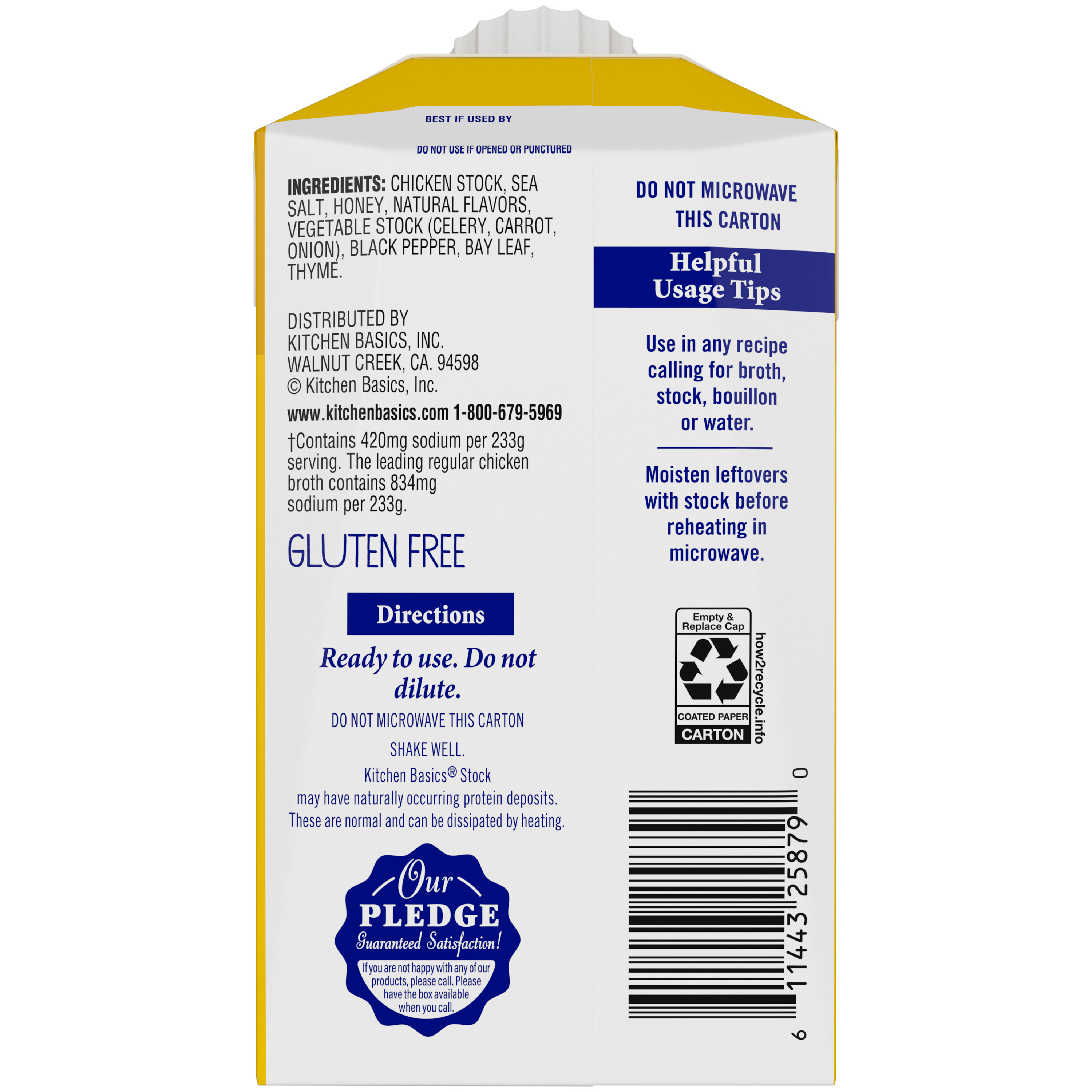 Original Chicken Stock, 8.25 oz | Kitchen Basics Original Chicken Stock, 8.25 oz | Kitchen Basics